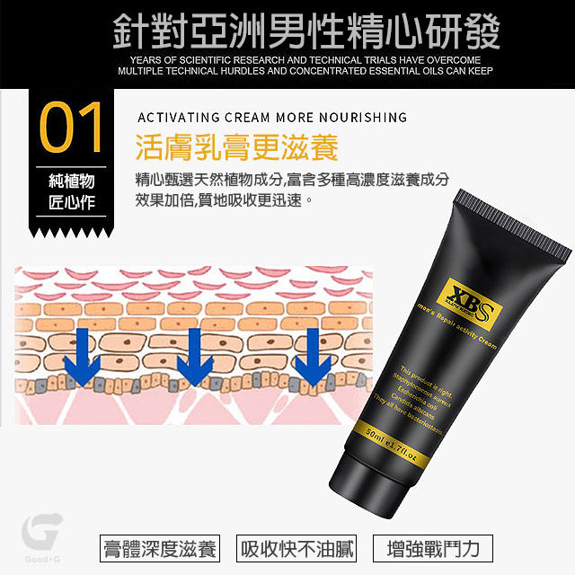 XBS男士陰莖滋養按摩膏50ML 情趣用品 陽物增大 保養 生日禮物 男朋友 | 露天拍賣