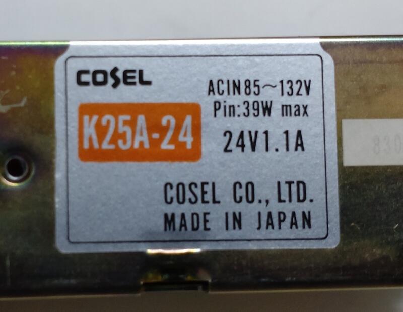 🌞現貨保固 日製 COSEL 科索 K25A-24 輸出DC 24V 1.1A 輸入AC 85-132V 電源供應器 | 露天拍賣